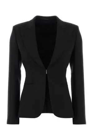 Gucci Stretch Wool Blend Blazer - Black