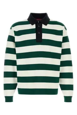 Gucci Embroidered Silk Blend Polo Shirt - Multicolor