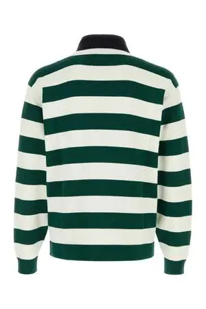 Gucci Embroidered Silk Blend Polo Shirt