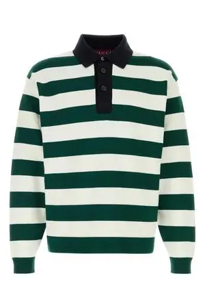Gucci Embroidered Silk Blend Polo Shirt - Multicolor