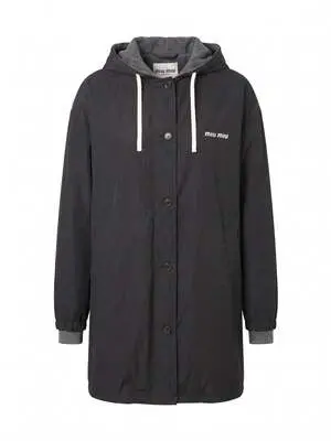 Miu Miu Hooded Caban - Multicolor