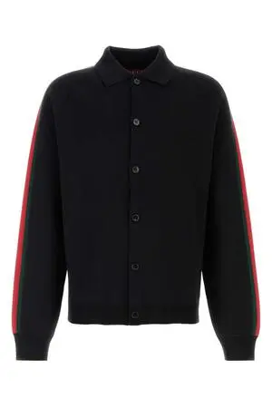 Gucci Wool Blend Cardigan - Black