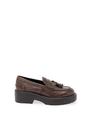 Miu Miu Buffalo Leather Loafers - Multicolor