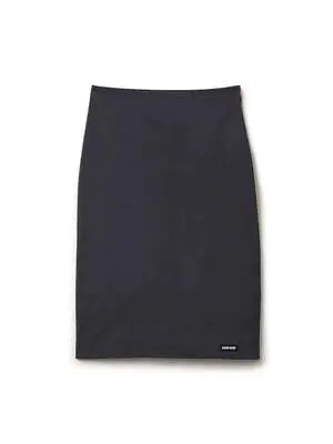 Miu Miu Stretch Popeline Skirt - Multicolor