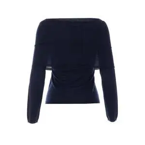 Max Mara Faretra Long-sleeve Cashmere Top - Blue