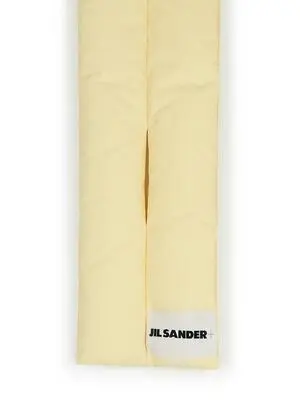 JIL SANDER Ivory Polyester Scarf - Cream