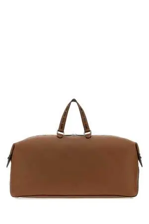 Fendi Leather Lui 55 Travel Bag - Brown
