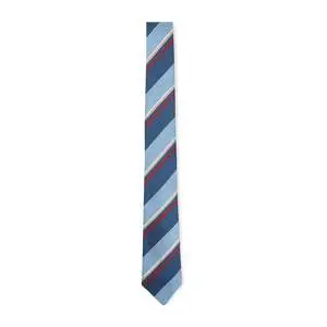 Paul Smith Horiz Stripe Tie - Blue