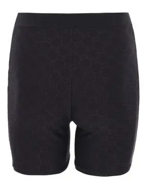 Gucci Jersey Jacquard Gg Shorts - Black