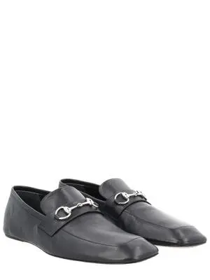 Gucci Leather Horsebit Loafer - Black