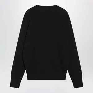 AMI Paris De Coeur Wool Cardigan - Black