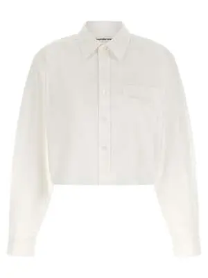 Alexander Wang Cropped Cotton Shirt - White