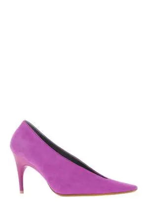 Balenciaga Suede Duchesse 90 Pumps - Purple