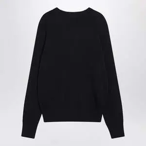 AMI Paris Navy De Coeur Cardigan