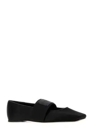 Givenchy Satin Sliced Square Ballerinas - Black