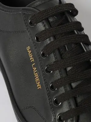 Saint Laurent Leather Sneakers - Black