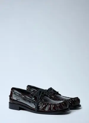 Dries Van Noten Patent Lace-up Shoes