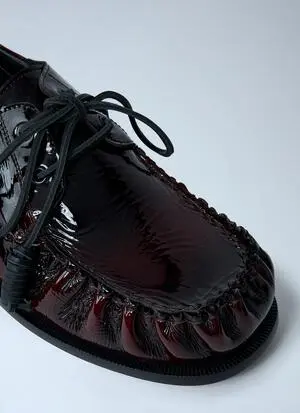 Dries Van Noten Patent Lace-up Shoes