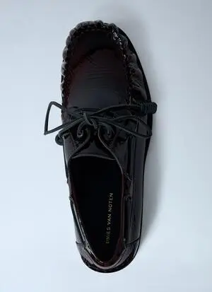 Dries Van Noten Patent Lace-up Shoes
