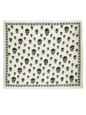 Alexander McQueen Skull Scarf - Cream