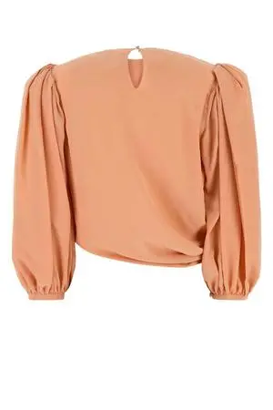 Chloé Salmon Crepe Top