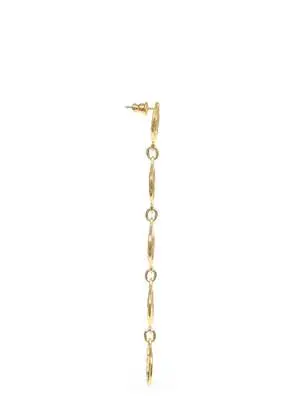 Chloé Script' Earrings - Gold