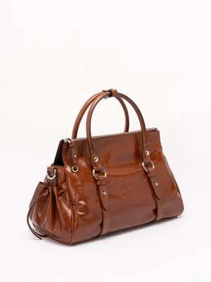 Miu Miu Shiny Leather Handbag