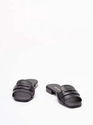 Prada Leather Slides - Multicolor