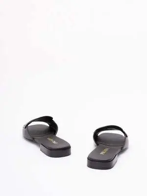 Prada Leather Slides - Multicolor