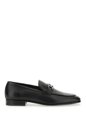 FERRAGAMO Moccasin Gancini - Black