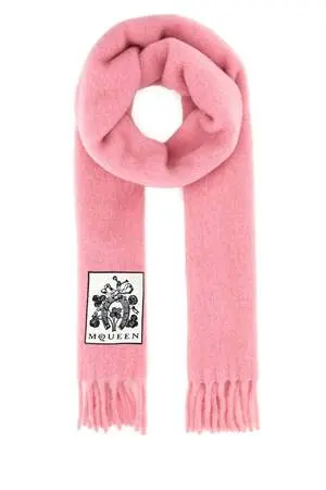 Alexander McQueen Alpaca Blend Scarf - Pink