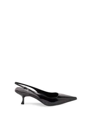 Prada Brushed Leather Slingback Pumps - Multicolor