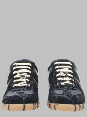MAISON MARGIELA Leather Replica Sneakers - Black