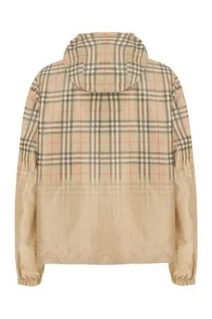 Burberry Check Windbreaker Jacket - Multicolor