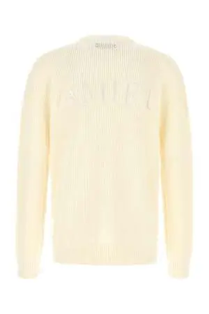 Amiri Cream Crochet Sweater