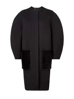 Fendi Ff` Double Wool Overcoat - Multicolor