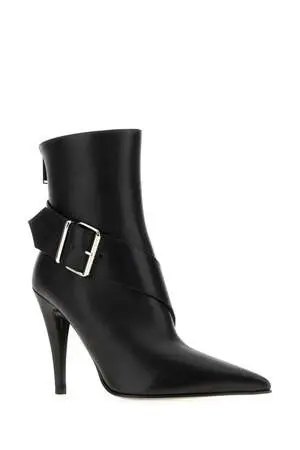 Alexander McQueen Leather Ankle Boots