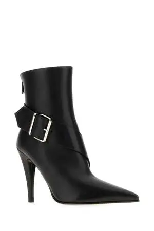 Alexander McQueen Leather Ankle Boots