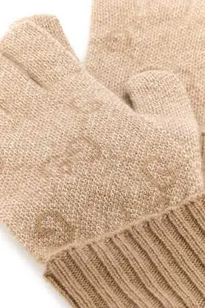 Gucci Cashmere Blend Gloves - Brown