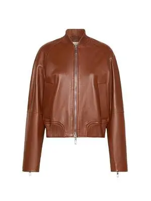 Sportmax Amour` Leather Jacket - Multicolor