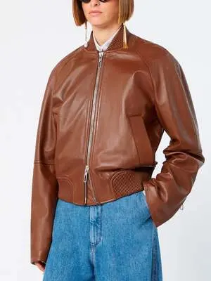 Sportmax Amour` Leather Jacket