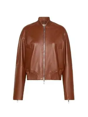 Sportmax Amour Leather Jacket - Multicolor
