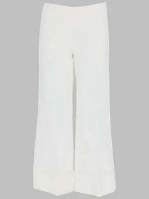FAY Pantalone In Cotone - White