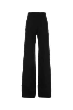 Gucci Stretch Wool Blend Wide-leg Pant - Black