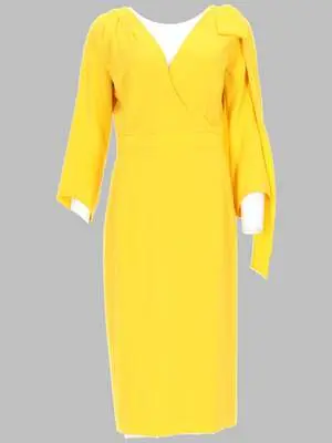 Dsquared2 Abito In Misto Viscosa E Lana - Yellow