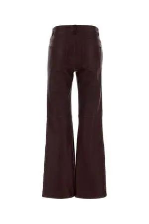 Chloé Grape Leather Flared Pant