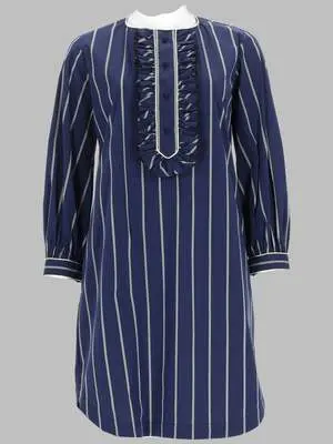 FAY Abito Midi In Cotone - Blue