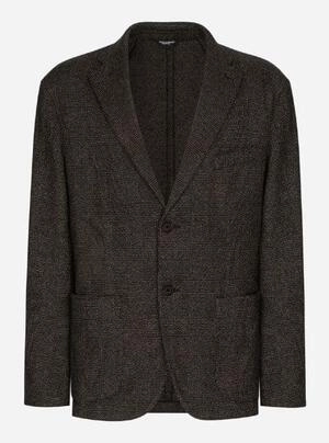 Dolce & Gabbana Checked Wool Blend Blazer - Multicolor