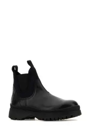 Prada Leather Ankle Boots