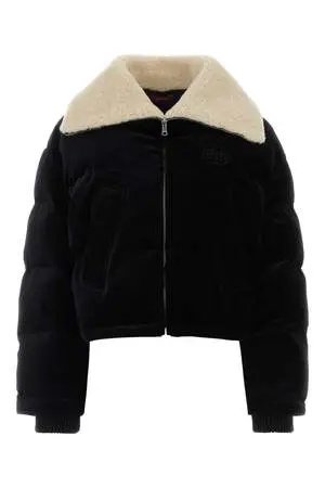 Gucci Velvet Padded Jacket - Black